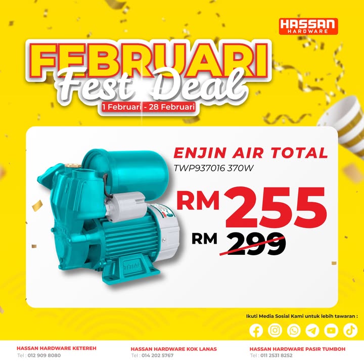 💦 Enjin Air TOTAL: Kuasa Hebat, Harga Runtuh Februari Ini! 💥 - Hassan ...