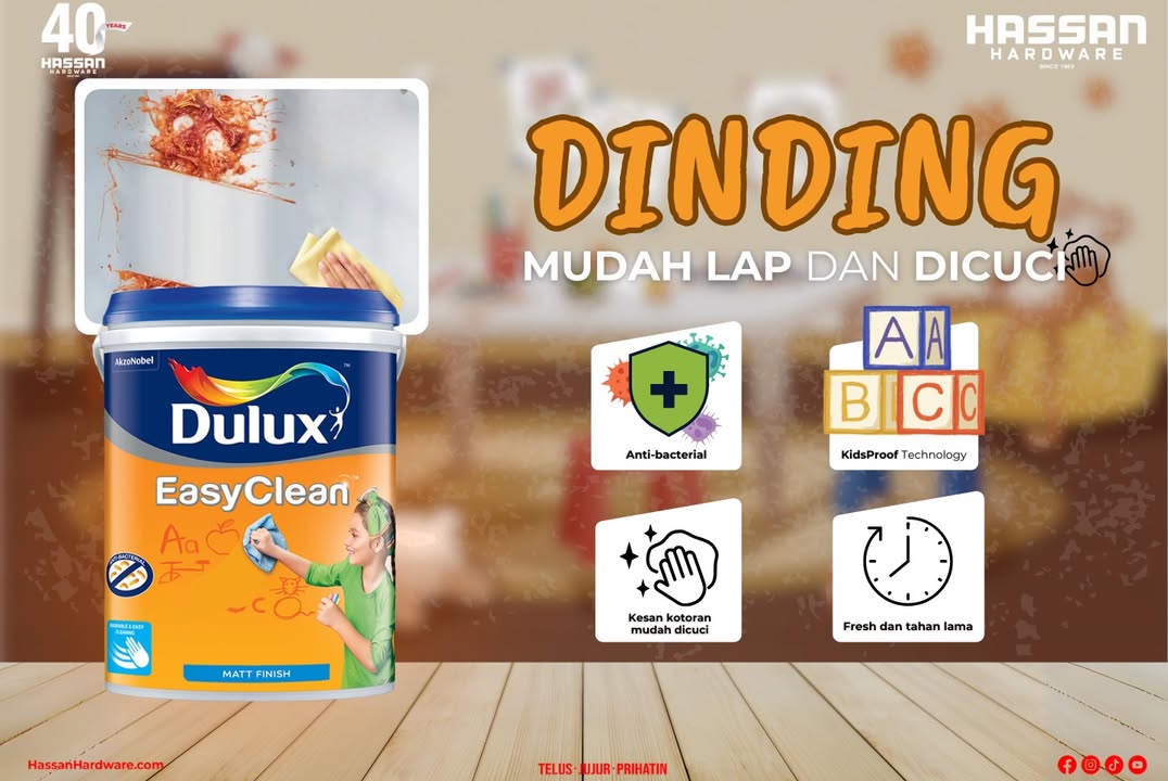 Anak Conteng Dinding? Tak Perlu Risau, Dulux EasyClean Ada Solusinya ...